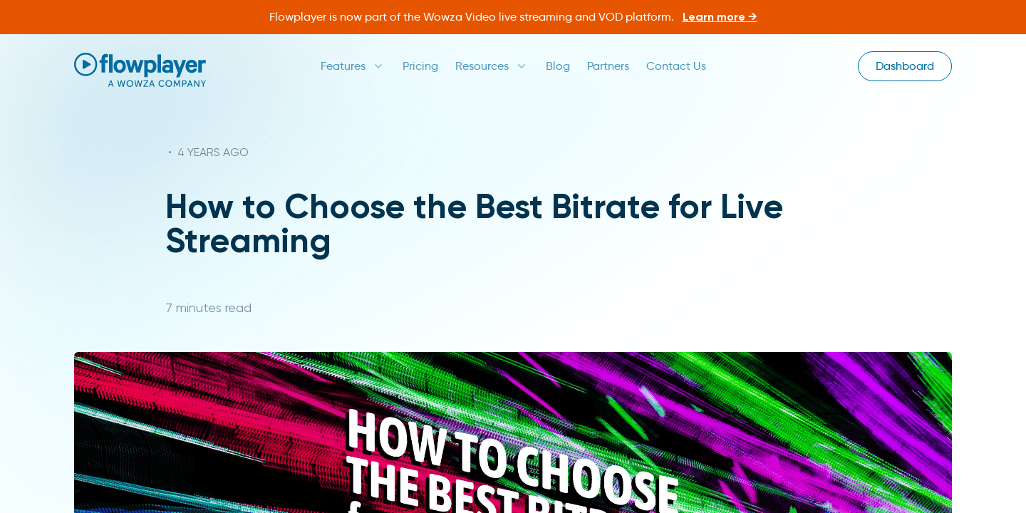 How to Choose the Best Bitrate for Live Streaming | Flowplayer