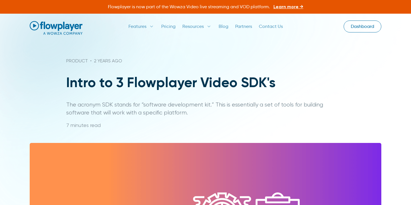 Intro to 3 Flowplayer Video SDK's | Flowplayer
