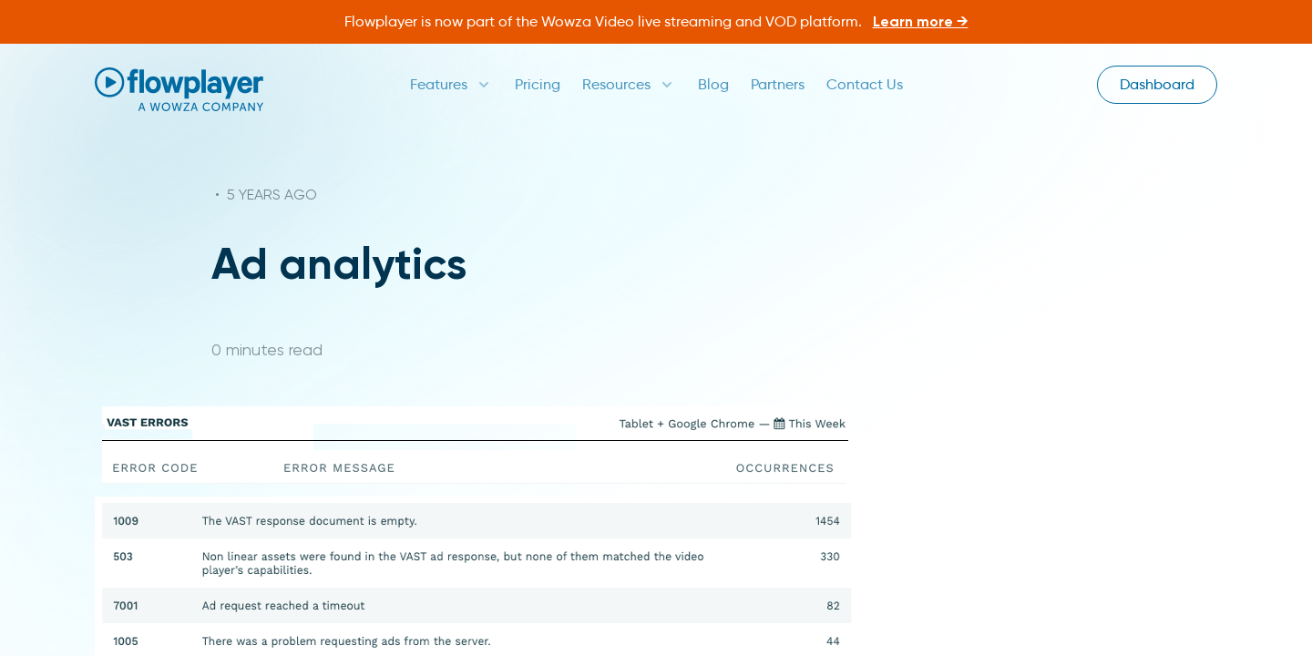 Ad analytics | Flowplayer
