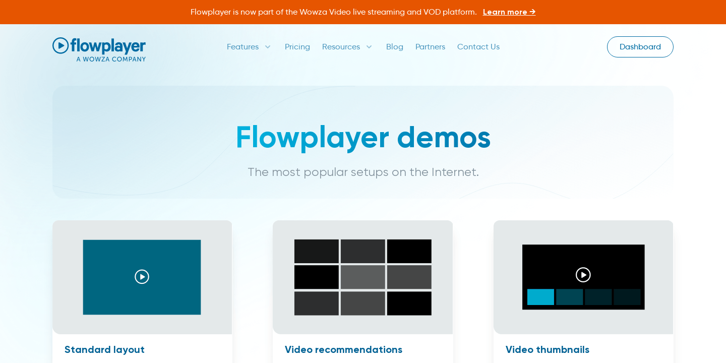 Demo Hub | Flowplayer