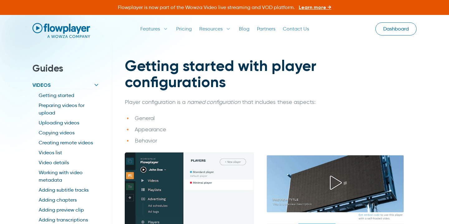 Getting started | Flowplayer