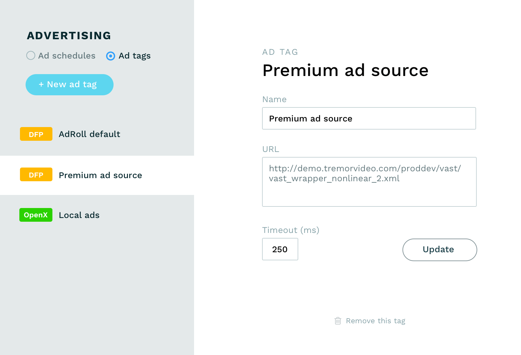 Flowplayer ad scheduling