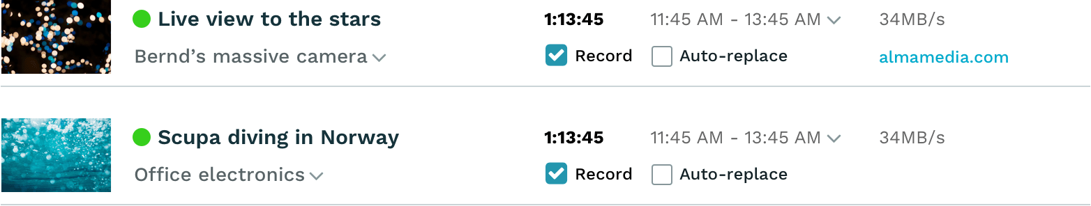 Simplified, and more usable live streaming
